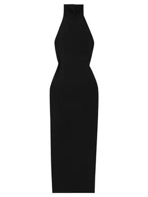 KHAITE KHAITE Suzanne Jersey Halterneck Midi Dress