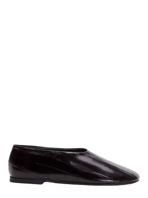 Proenza Schouler Eel-skin Slippers - Black