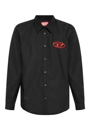 DIESEL® S-simply-d Cotton Shirt - Black