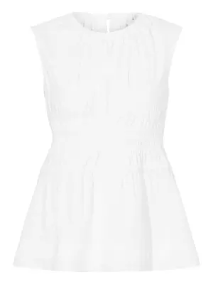 PROENZA SCHOULER WHITE LABEL Proenza Schouler White Label Birdie Cotton Blouse