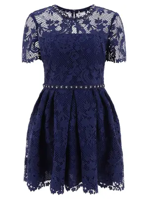 SELF-PORTRAIT Lace Dress - Blue