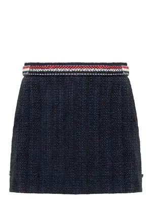 Thom Browne Tweed Miniskirt - Blue