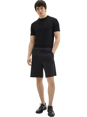 Theory Performance Knit Drawstring Short - Black