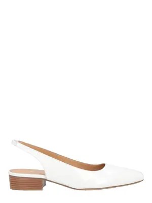 MAISON MARGIELA Leather Ballet Flats - White