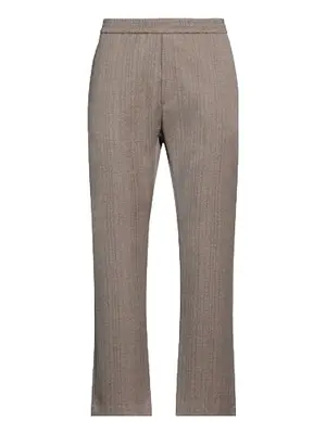 Barena Venezia Virgin Wool Herringbone Chino Pants - Brown
