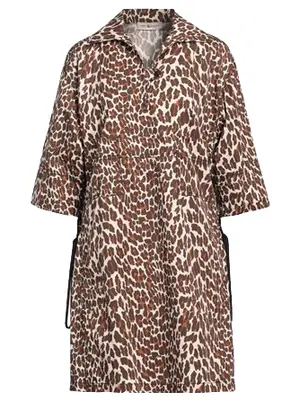 Tory Burch Mini Leopard-print Shirt Dress - White
