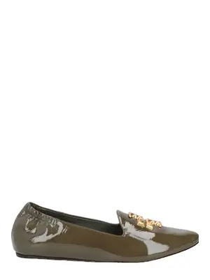 Tory Burch Leather Loafers - Green