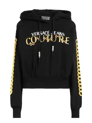 Versace Hooded Cotton Sweatshirt - Black