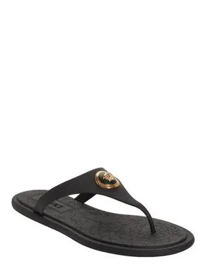 Versace Medusa Flip Flop - Black/ Versace Gold