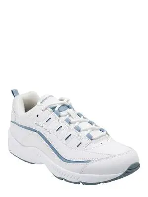 Easy Spirit Romy Sneaker - White/blue Leather
