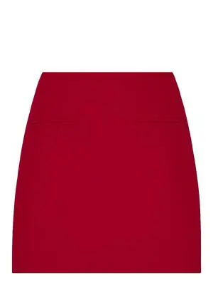 MILLY Lizzy Cady Mini Skirt - Wine