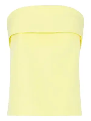 MILLY Tuala Cady Sleeveless Top Yellow
