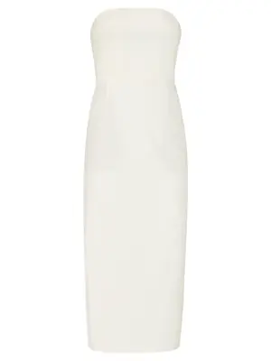 MILLY Traci Cady Midi Dress - Ecru
