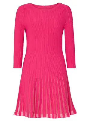 MILLY Tabitha Sheer Godet Mini Dress - Milly Pink