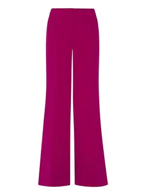 MILLY Nash Cady Wide Leg Pants - Plum