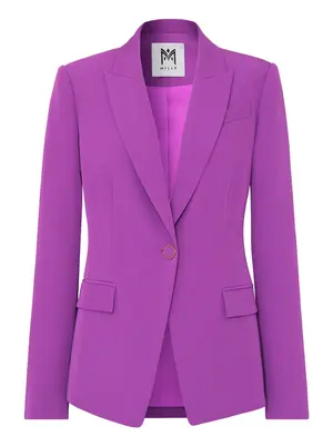 MILLY Avery Cady Blazer Vivid Violet