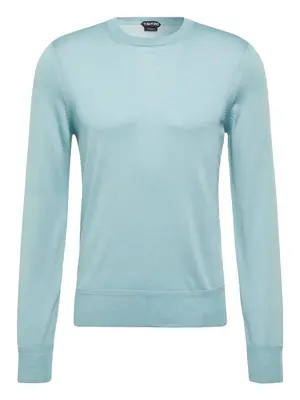 TOM FORD Cashmere And Silk Sweater - Blue