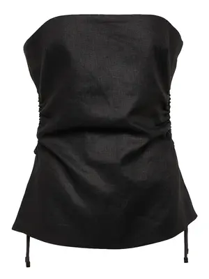 Sir The Label Josefina Strapless Top - Black