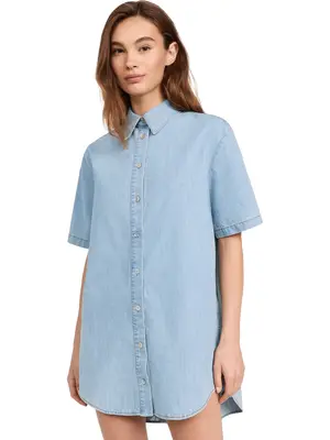 O.P.T Chance Denim Dress - Denim Midwash