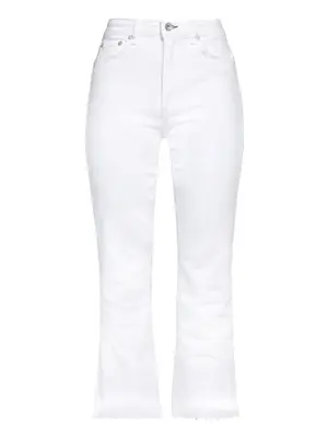 Rag & Bone Straight Leg Jeans - White