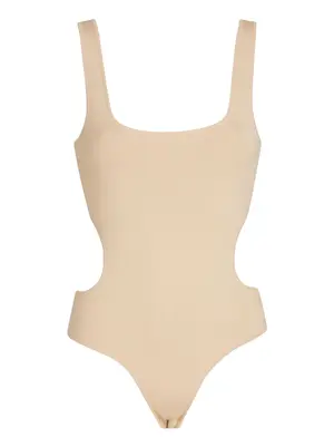 Zeynep Arçay Cutout Knit Bodysuit - Beige