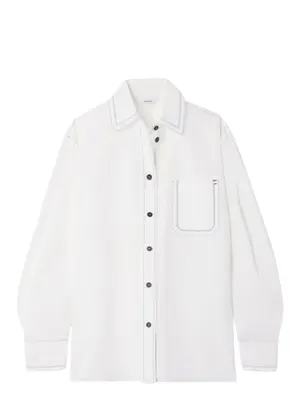 SALVATORE FERRAGAMO Ferragamo Topstitched Poplin Shirt