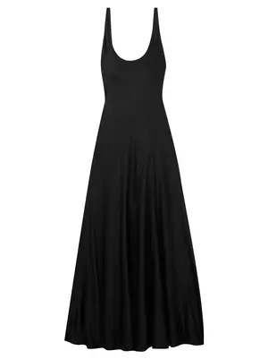 JIL SANDER Jersey Midi Dress - Black