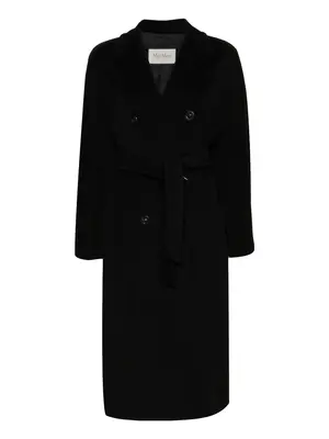 Max Mara Madame Belted Coat - Black