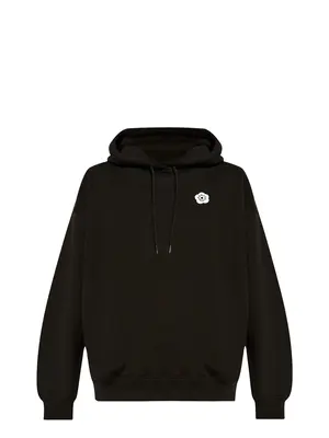Kenzo Boke Flower Cotton Hoodie - Black