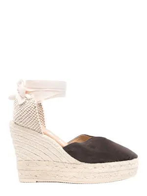 Manebí Hamptons 110mm Wedge Espadrilles - Brown