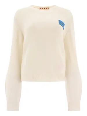 MARNI Marni Logo-Appliqué Cashmere Jumper