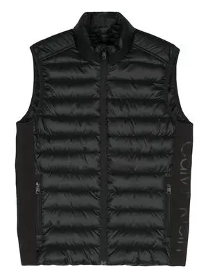 Calvin Klein Logo-print Puffer Gilet - Black