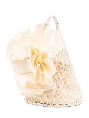 Magda Butrym Devana Floral-appliqué Mini Bag - Neutrals