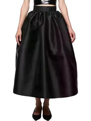 ATU BODY COUTURE Full Midi Skirt - Black