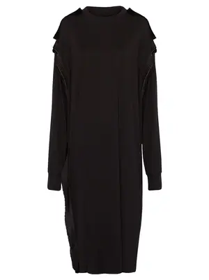 MAISON MARGIELA Long-sleeve Midi Dress - Black