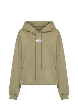 MAISON MARGIELA Numeric Raw-cut-hem Hoodie - Neutrals