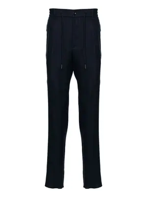 Tagliatore Newman Tapered Trousers - Blue