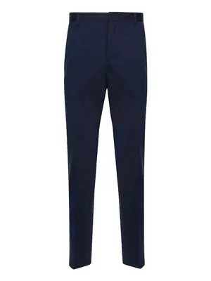Calvin Klein Tapered Wool-blend Tailored Trousers - Blue