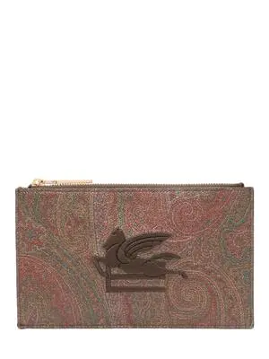 Etro Paisley Print Wallet - Brown