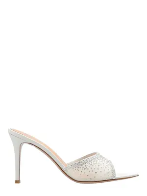 GIANVITO ROSSI Rania 85mm Leather Sandals - White