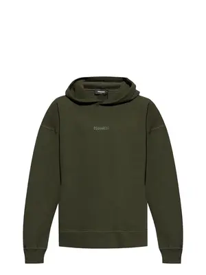 Dsquared2 Cotton Logo Hoodie Green