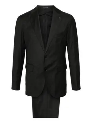 Tagliatore Notched-lapels Single-breasted Suit - Grey