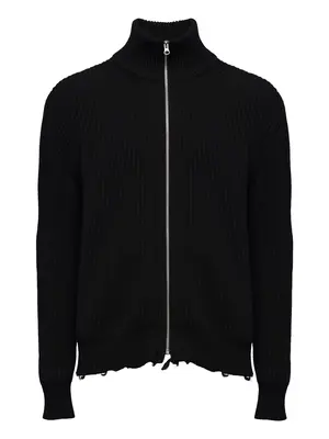 MAISON MARGIELA X Salomon Zip-fastening High-neck Cardigan - Black