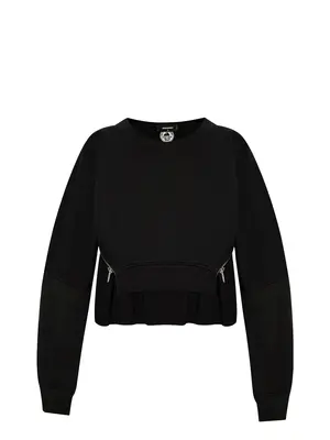 Dsquared2 Zip-detail Cotton Sweatshirt - Black