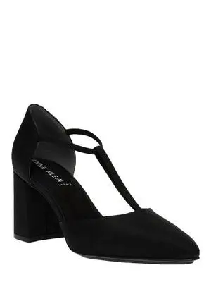 Anne Klein Anne Klein Barclay Pointed Toe Pump Black Fabric