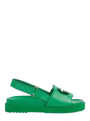 Gucci Gg Platform Sandal - Green