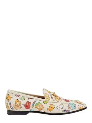 Gucci Jordaan Animal Printed Loafer - Beige