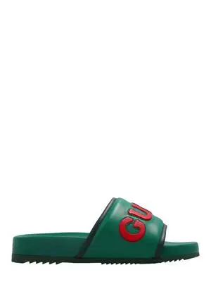 Gucci Logo Slide - Green