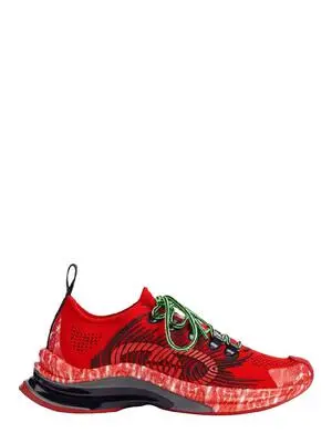 Gucci Monogram Sneakers - Red