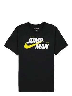 JORDAN Jumpman Graphic Short Sleeve T-shirt - Black